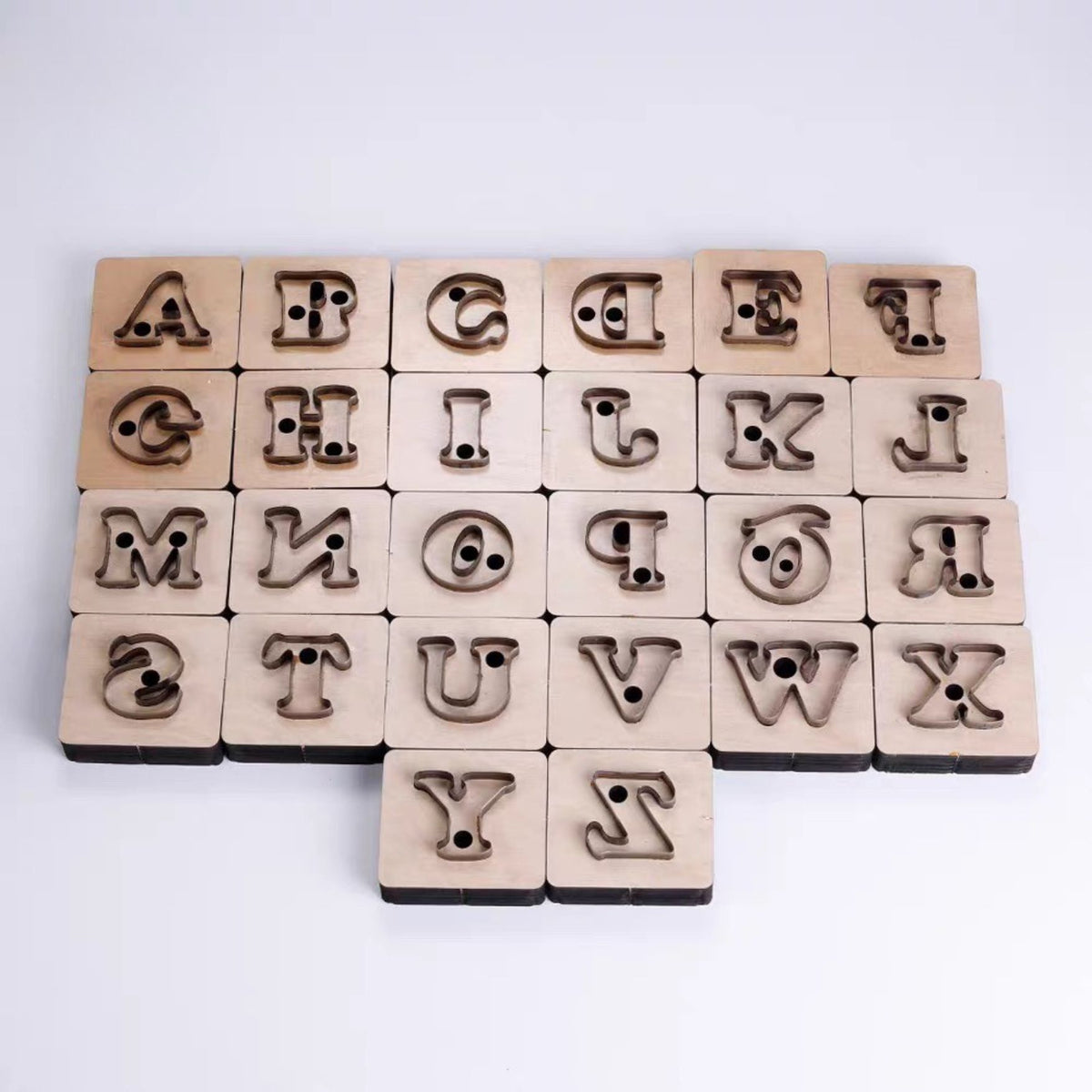 Alphabet Leather Cutting Die Set – 26 Letters for Keychains & Notebook ...