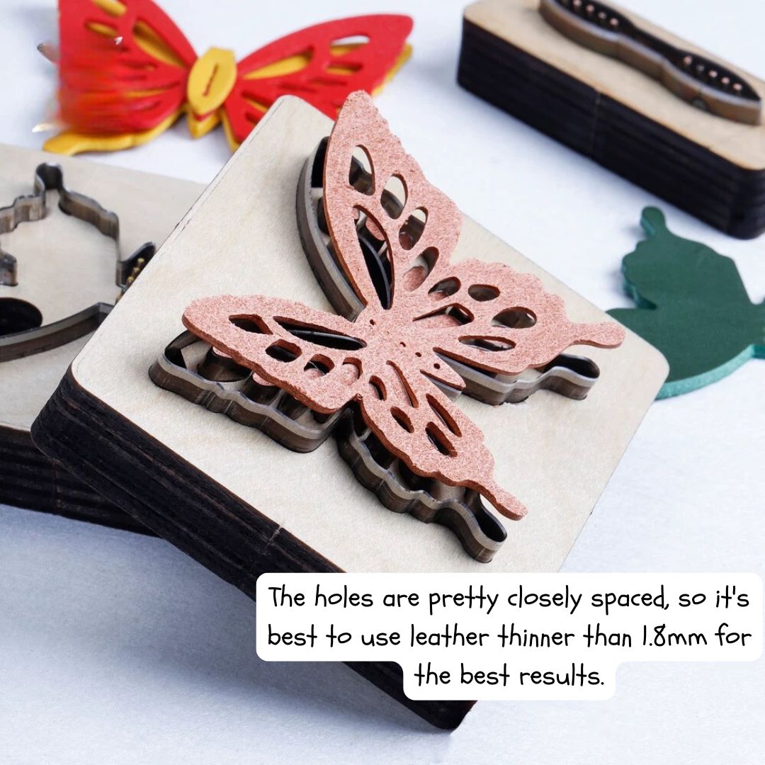 Butterfly Leather Charm Cutting Die Set (3-piece) - Japanese Blade – CÍ ...