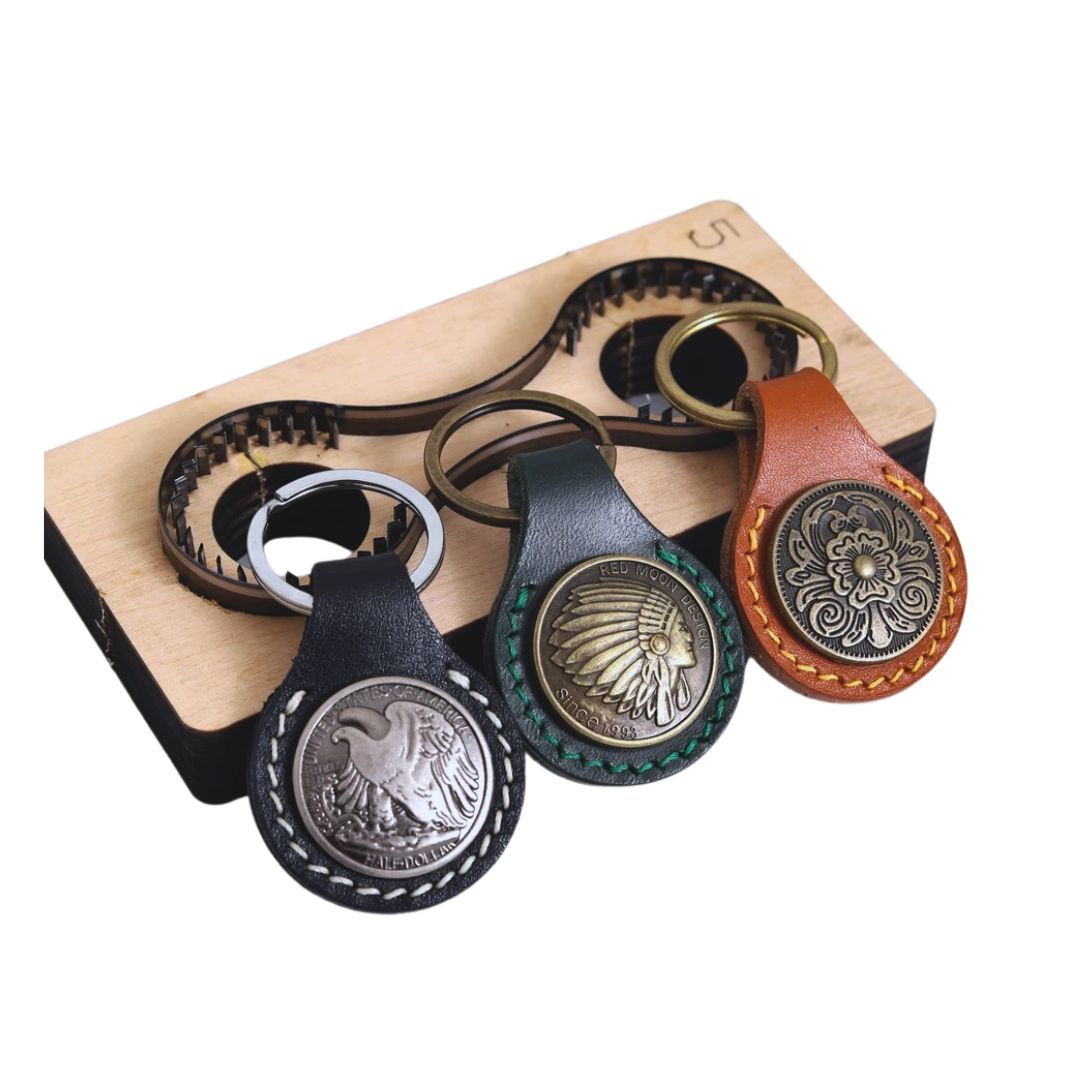 Keychain Cutting Die with Cutting Position - Japanese Blade; Vintage B ...