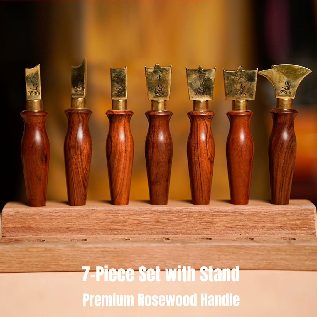 Leather Shoe Edge Finishing/Grooving/Embossing Set with Stand – CÍ OFFICIAL