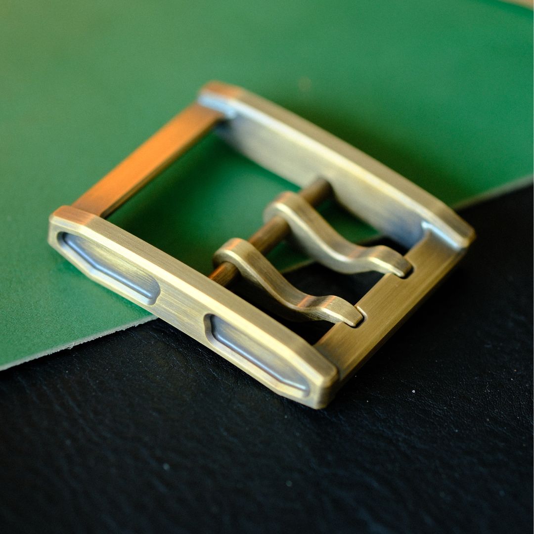 'Sui' Premium Brass Double-Prong Classic Belt Buckle, 45mm – CÍ OFFICIAL